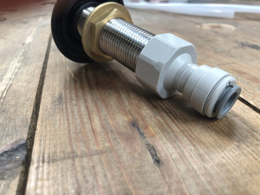 Stainless Steel Keg Shank 100mm - Intertap & John Guest Compatible