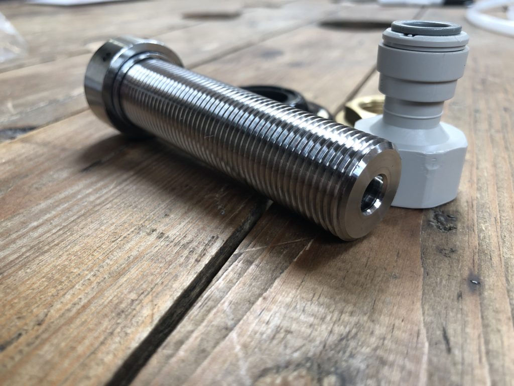 Stainless Steel Keg Shank 100mm - Intertap & John Guest Compatible
