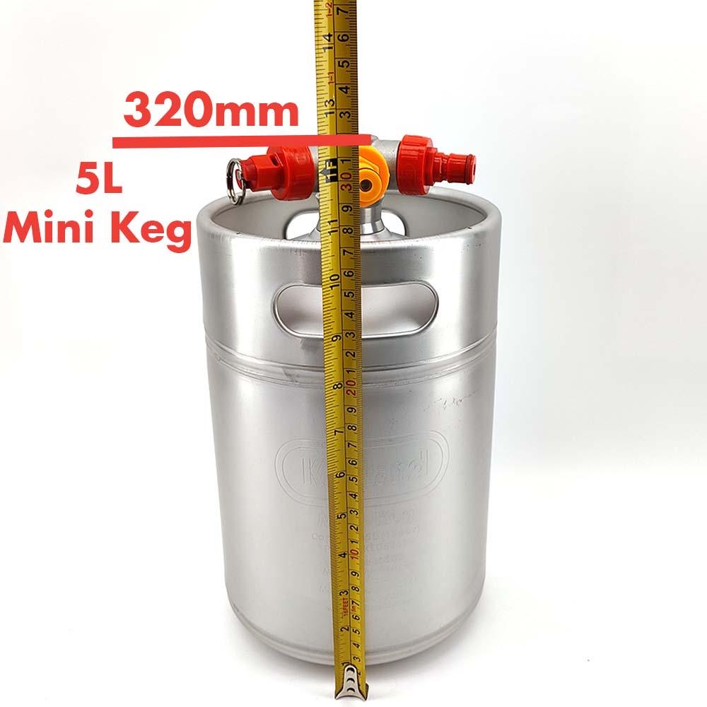 Mini Keg Dispense Lid with Ball Lock for Carbonation & Dispense