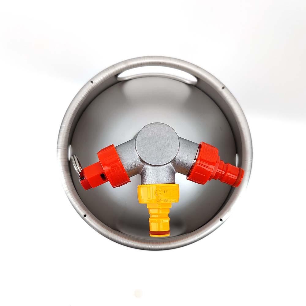 Mini Keg Dispense Lid with Ball Lock for Carbonation & Dispense