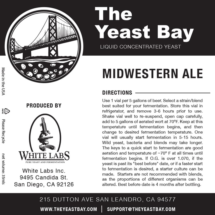 Midwestern Ale Yeast - Perfect for IPAs, Stouts & More | The Malt Miller