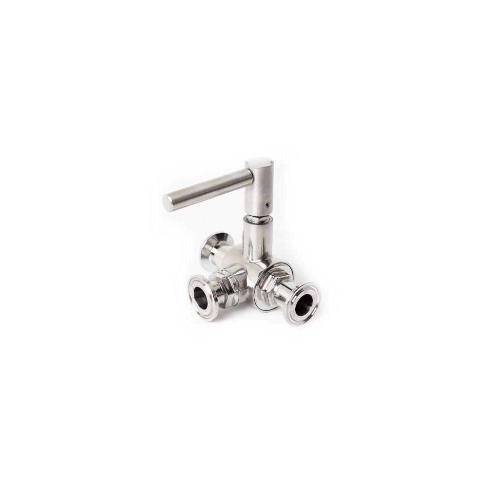 Brewtools 3-Way Valve 34mm TC - High Quality SS304 Valve