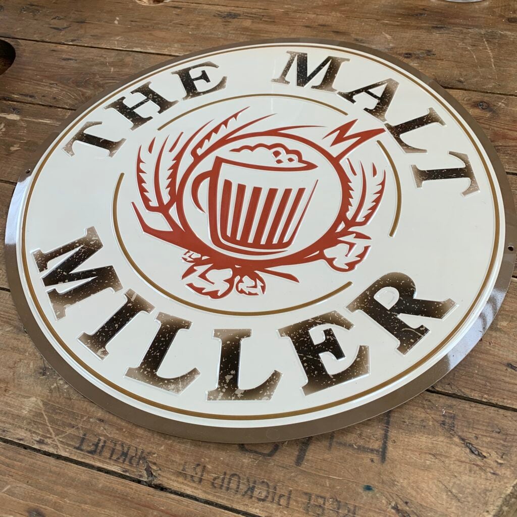 The Malt Miller Metal Sign - Perfect for Home Bars & Brew Sheds