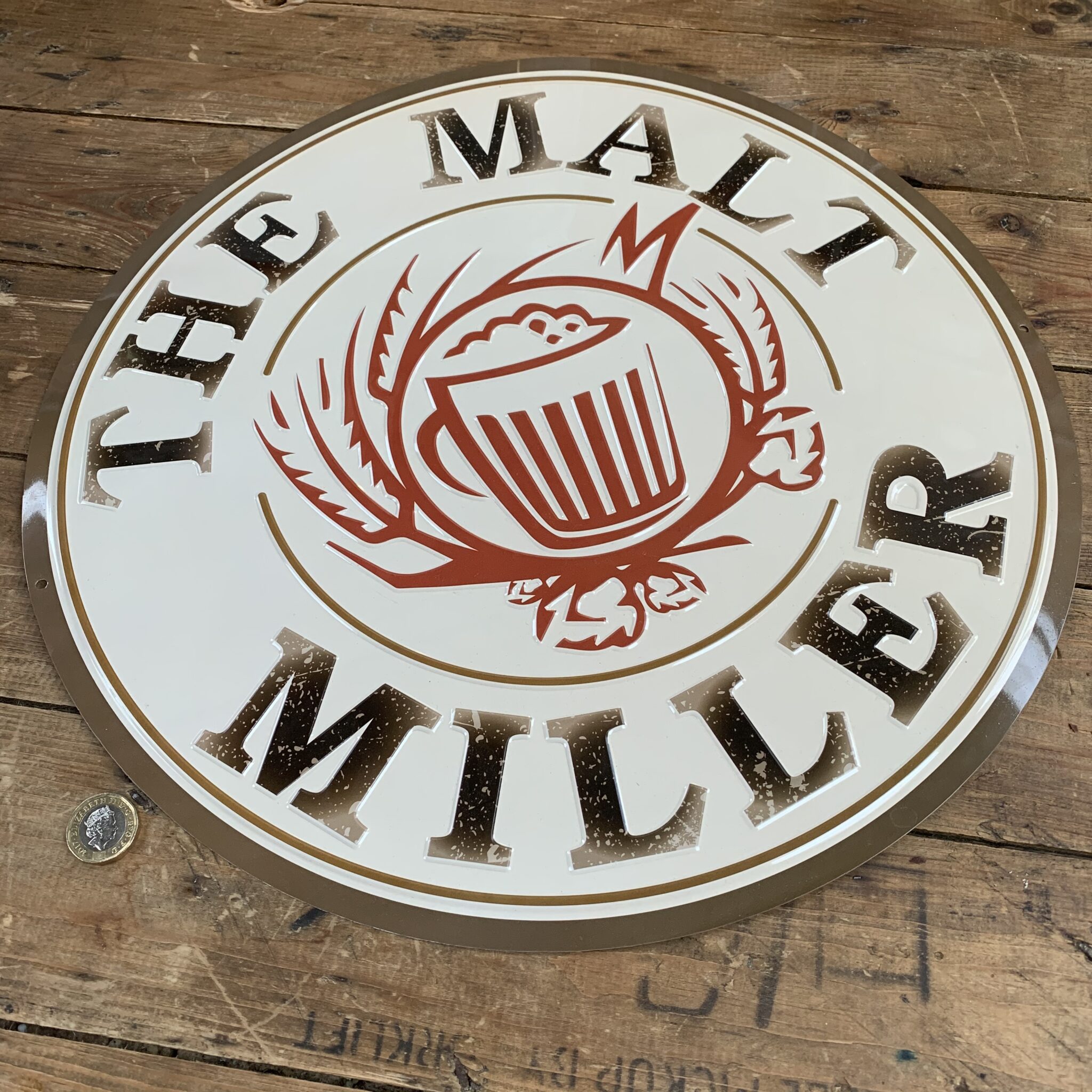 The Malt Miller Metal Sign - Perfect for Home Bars & Brew Sheds