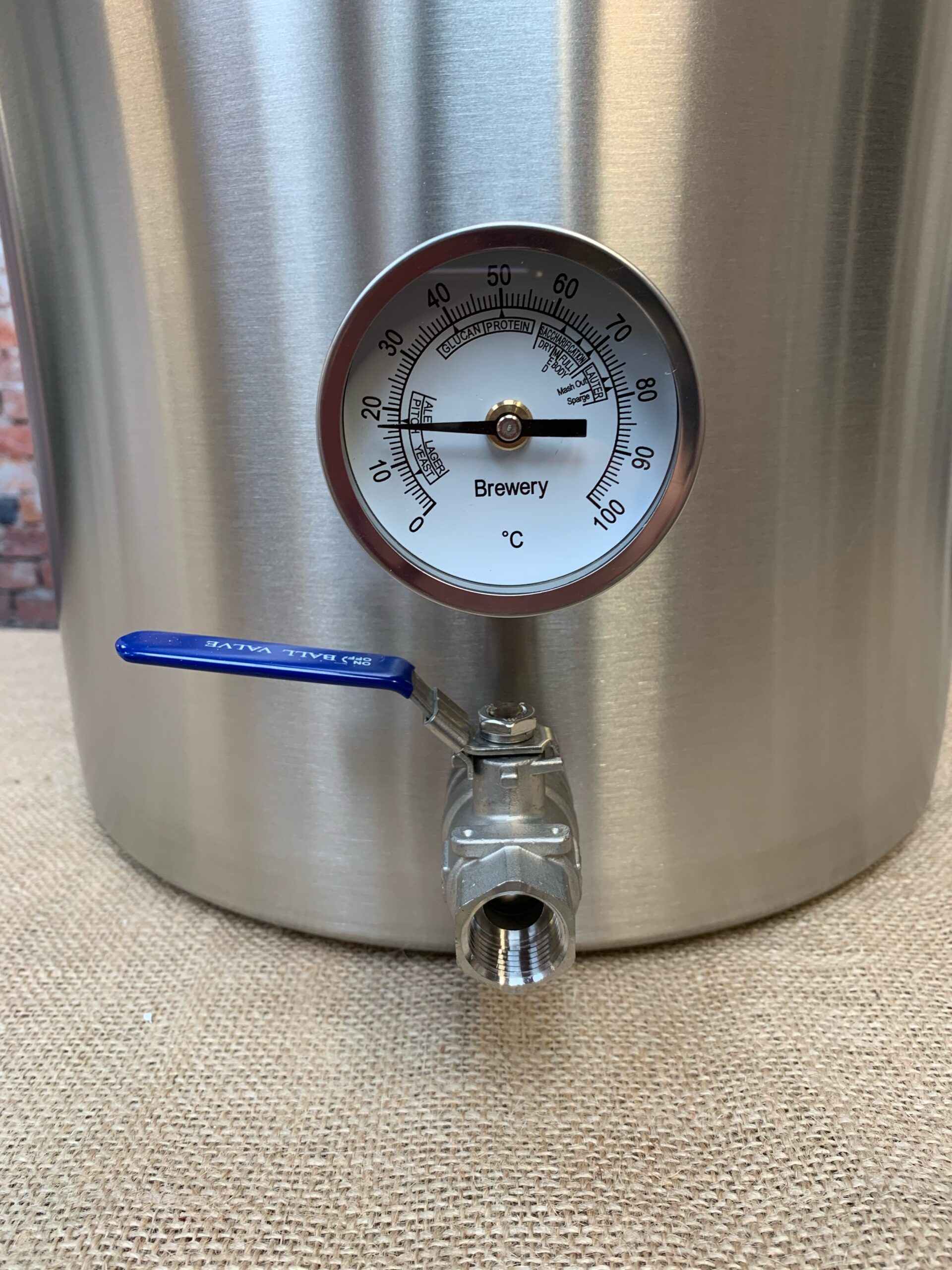 35L Stainless Steel Brew Kettle - Premium Brewing Kettle