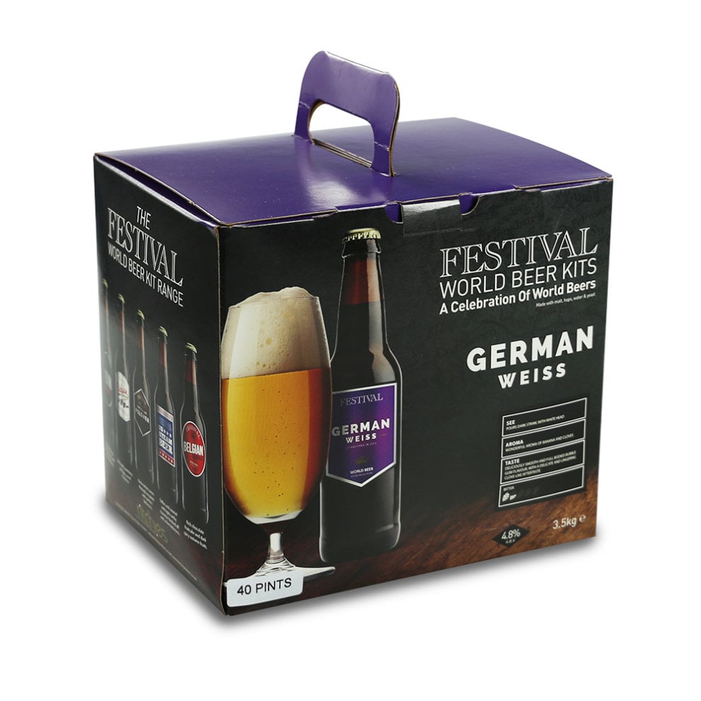 Festival German Weiss Beer Kit - Make 40 Pints at Home - 4.8% ABV