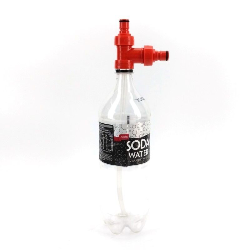 Carbonation Cap Tee Adapter - Create Mini Keg with PET Bottles