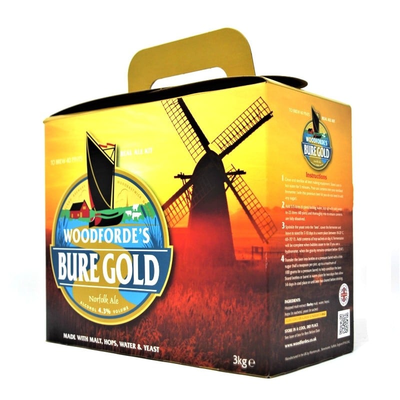 Woodfordes Bure Gold Beer Kit - Brew 40 Pints of Golden Ale