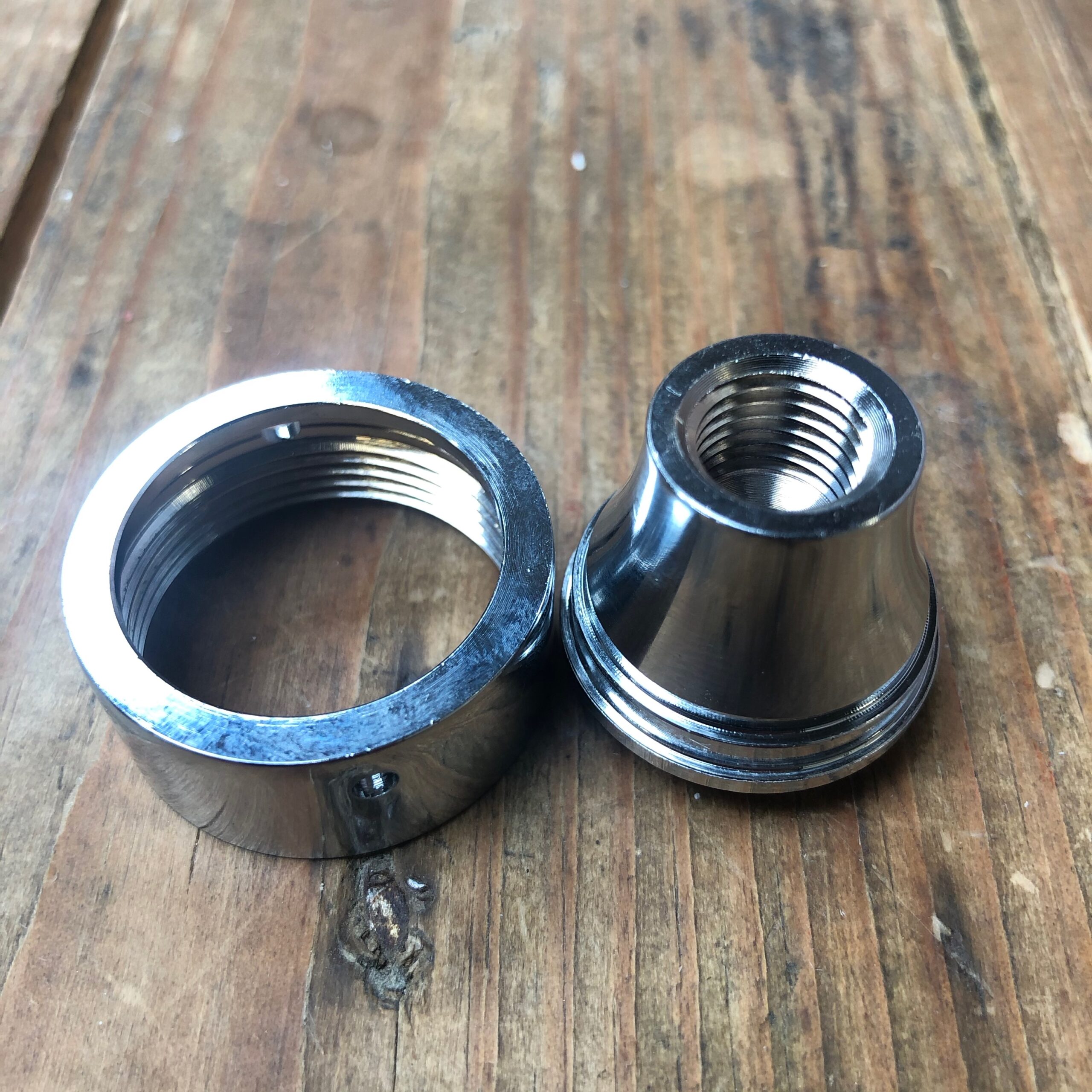 Tap Shank Adapter - Stainless Steel for mobile keg dispense