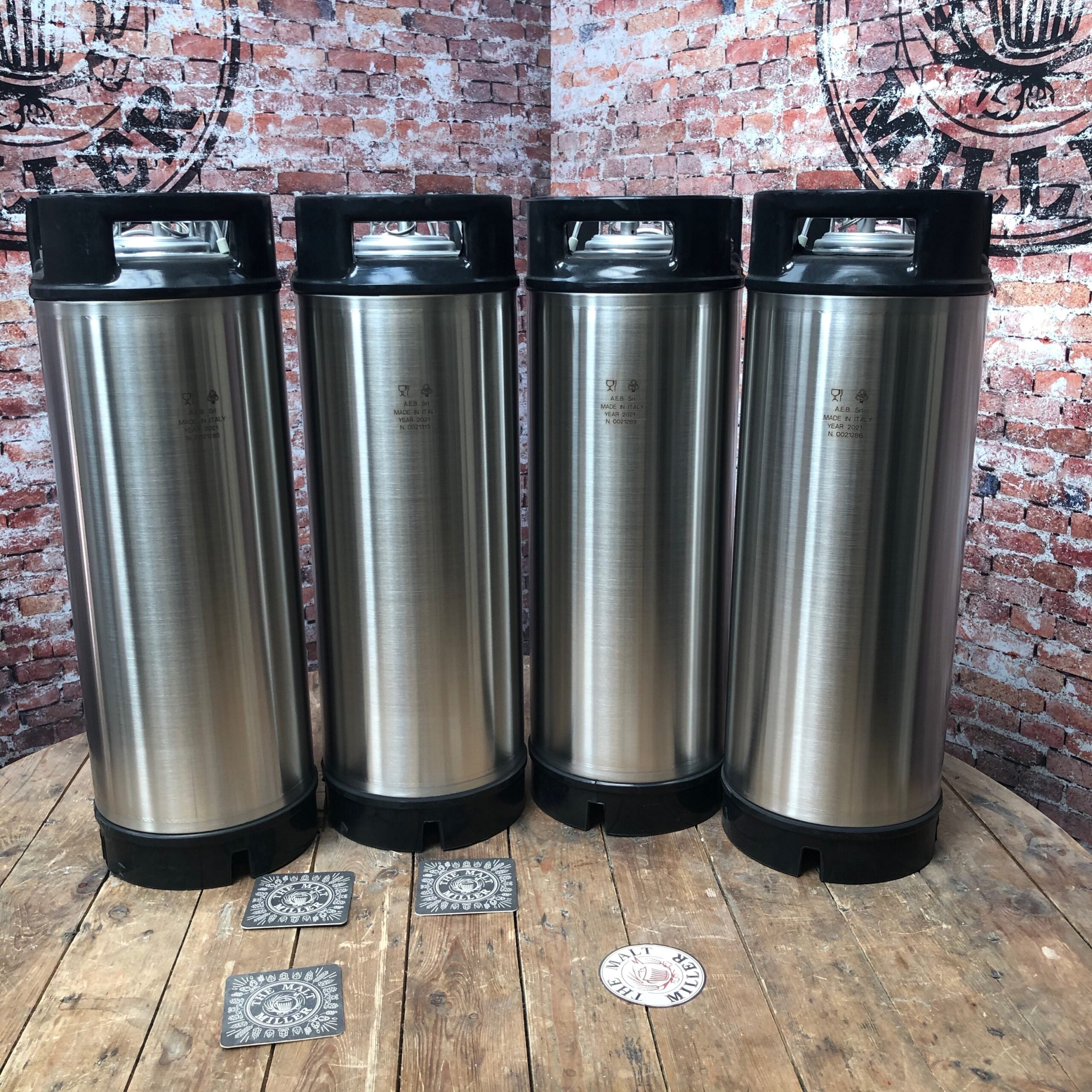 Premium AEB 12 Litre New Stainless Keg - FOUR PACK | The Malt Miller