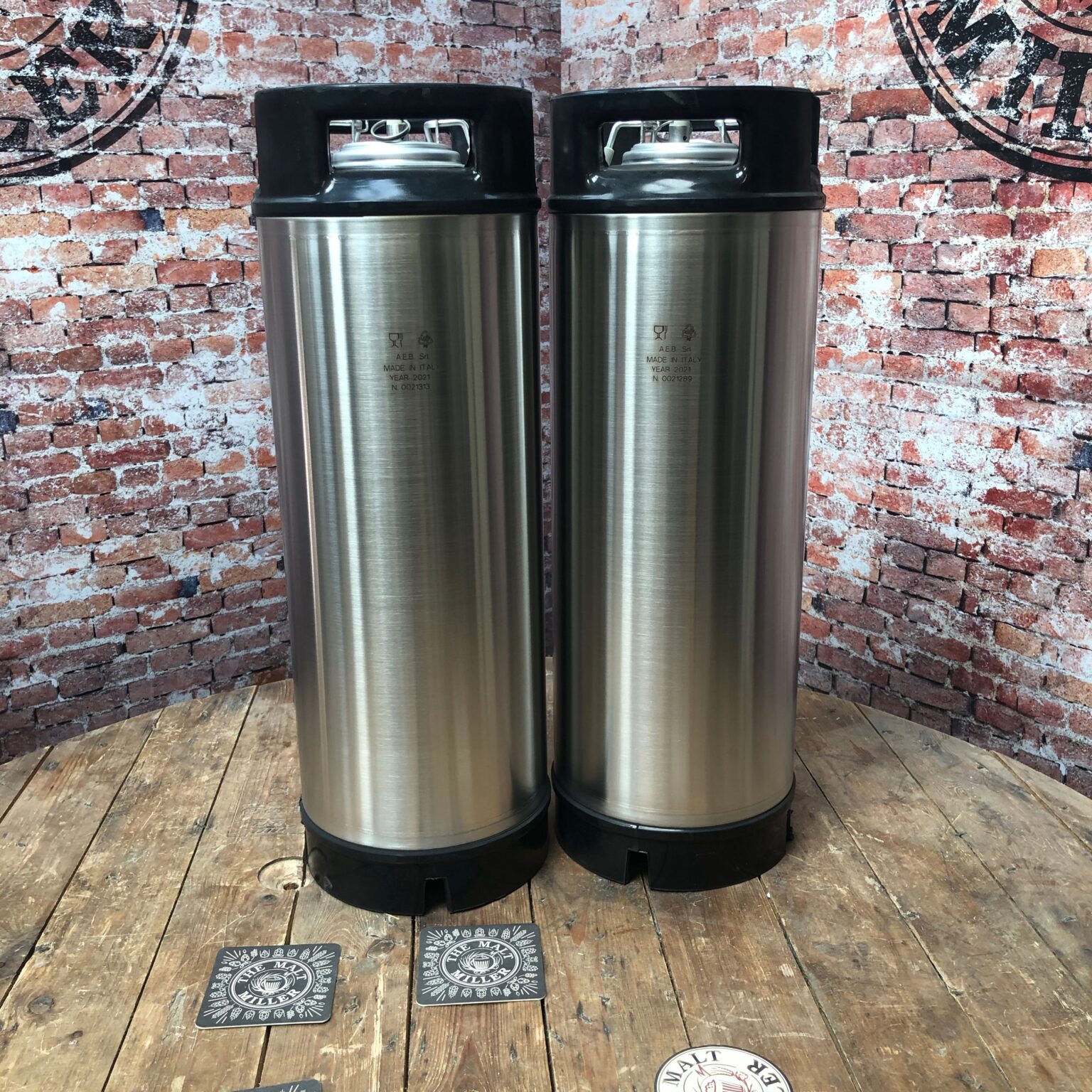 Premium AEB 19 Litre New Stainless Keg - TWIN PACK