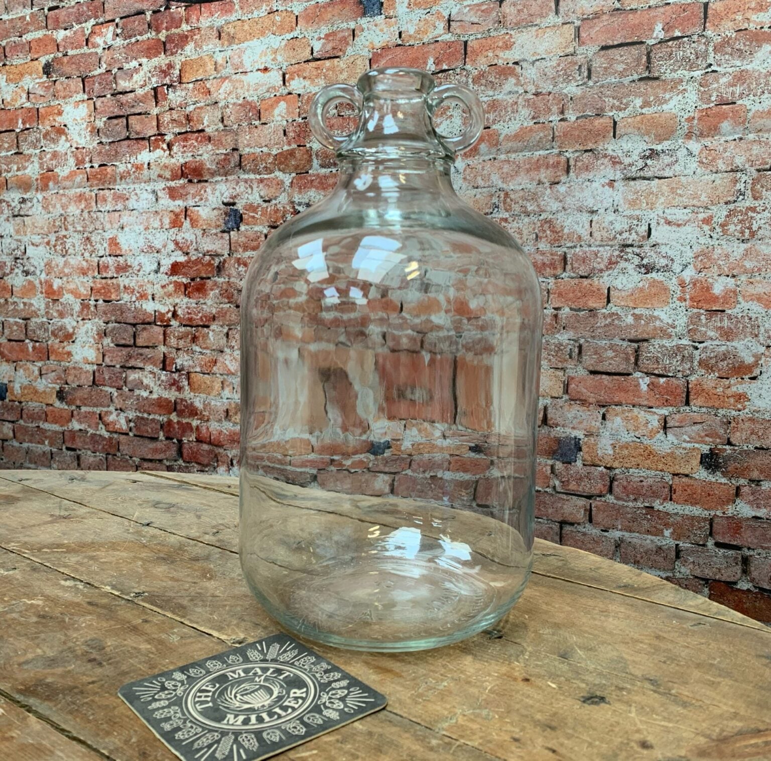 4.5 Litre Glass Demijohn with Handles - Ideal for Fermenting Wine & Cider