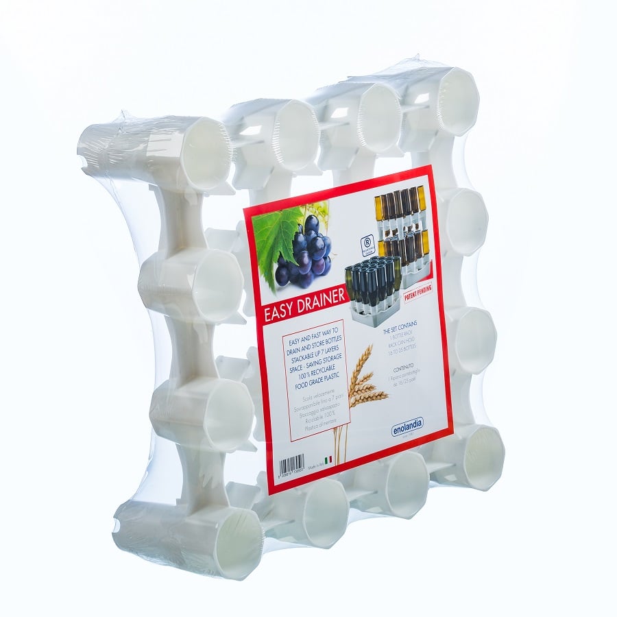 EASY DRAINER 25/16 BOTTLES TRAY + RACK- Easily store bottles | The Malt ...