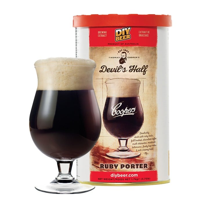 Thomas Coopers Ruby Porter Beer Kit - Full Bodied & Rich Flavour