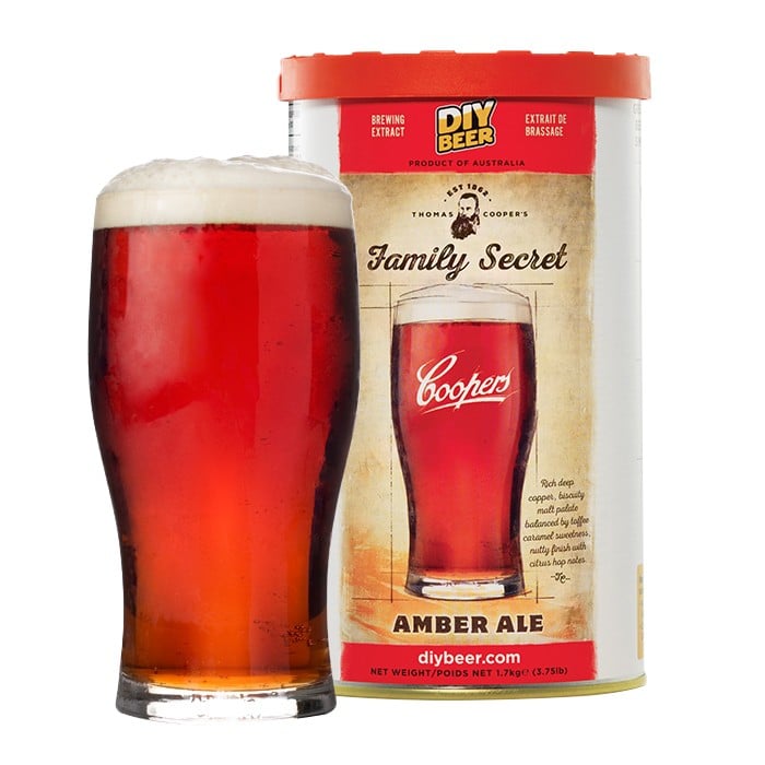 Thomas Coopers Amber Ale Home Brew Kit - Family Secret Recipe