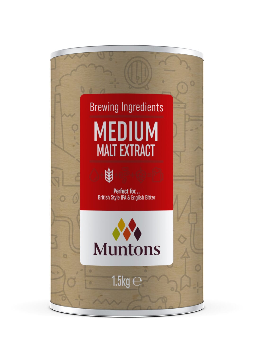 Muntons Medium Malt Extract 1.5kg - Craft Your Own Beer Recipe