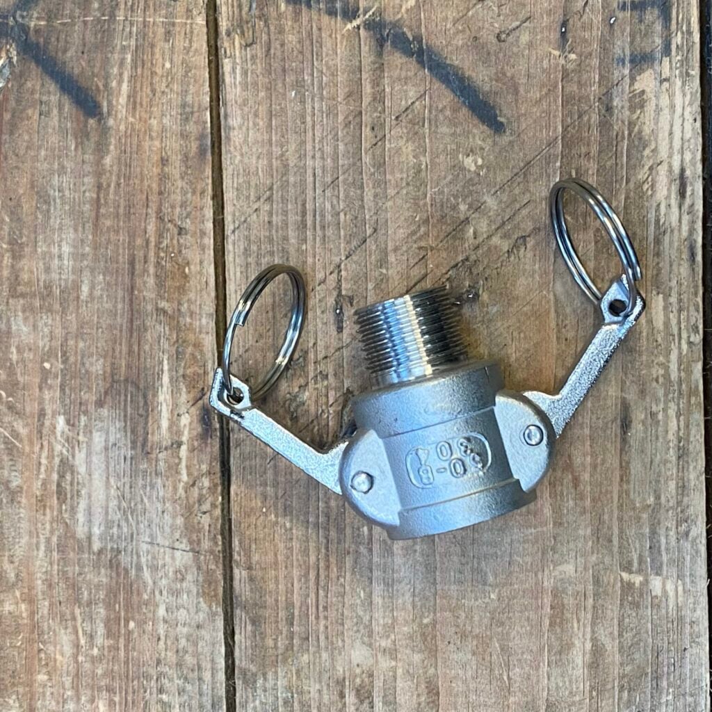 Camlock Type B 1/2" BSP Male - 304 Stainless Steel Fitting