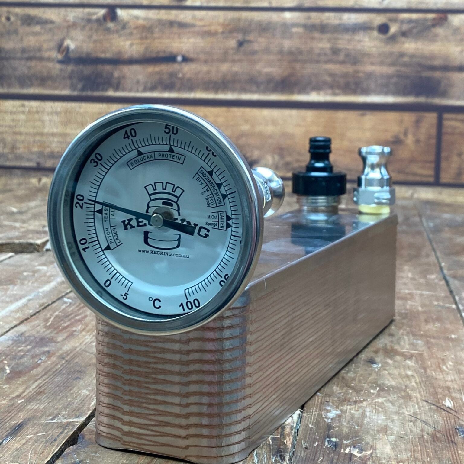 InLine Temperature Gauge Stainless Steel with Easy Read Dial