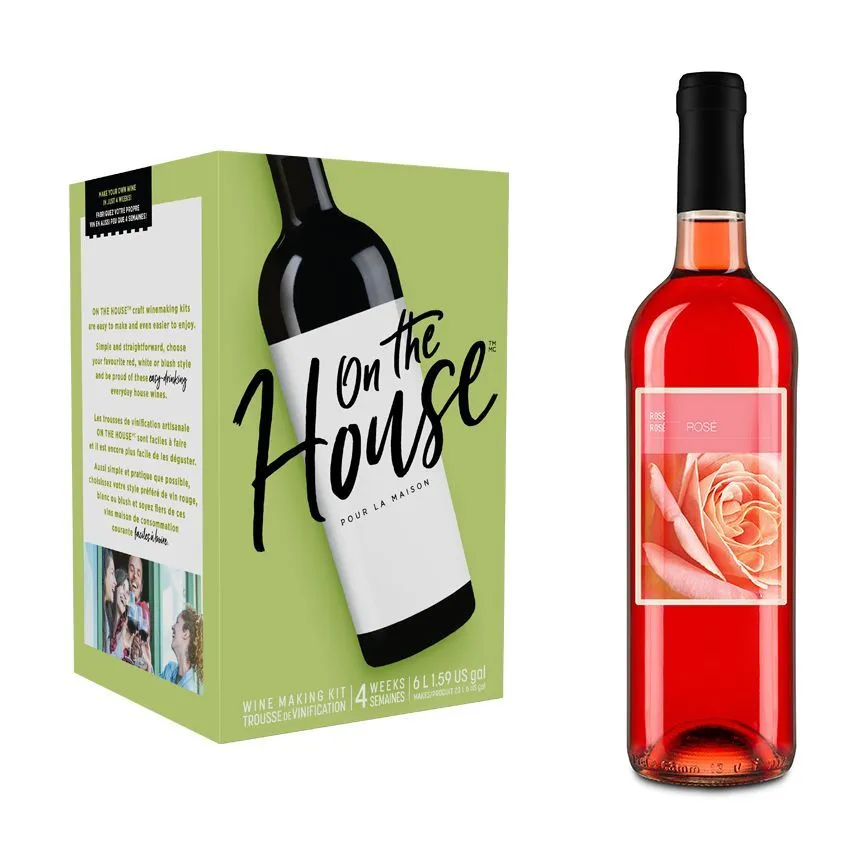 Winexpert On The House Blush - Easy Home Wine Kit - 30 Bottles