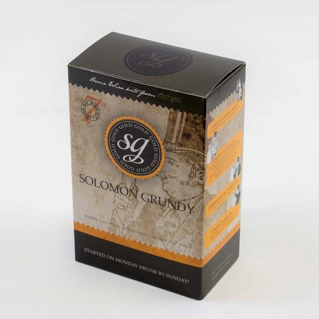 Solomon Grundy Gold 6 Bottle (Wine Kit - Sauvignon Blanc