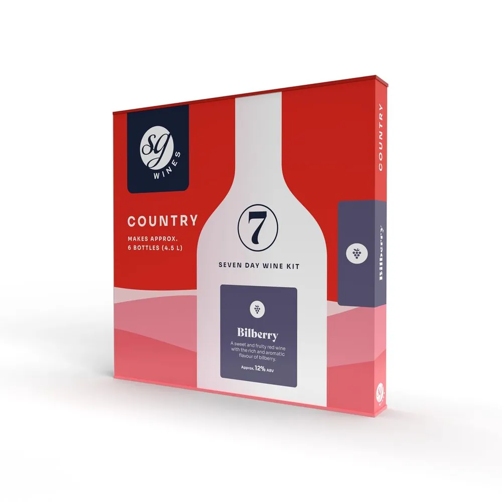 Solomon Grundy Bilberry Wine Kit - 6 Bottles in 7 Days