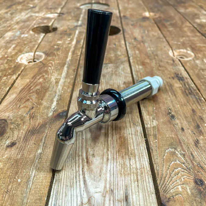 Stainless Steel Kegerator Tap and 100mm Shank Kit - The Malt Miller