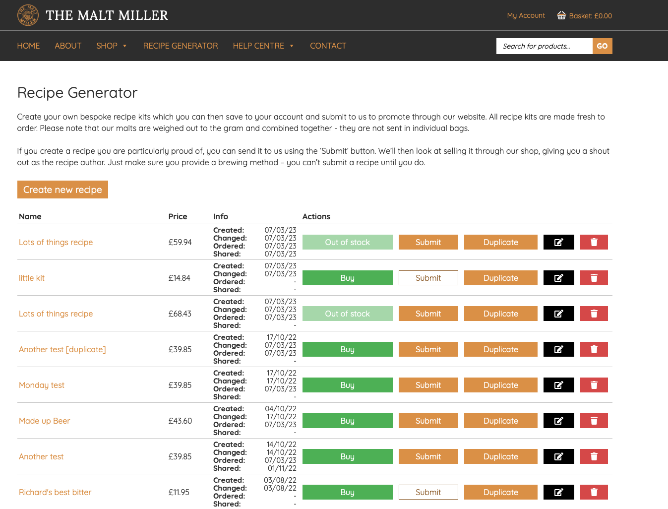 Recipe Generator 2023 – Create your own bespoke recipe kits