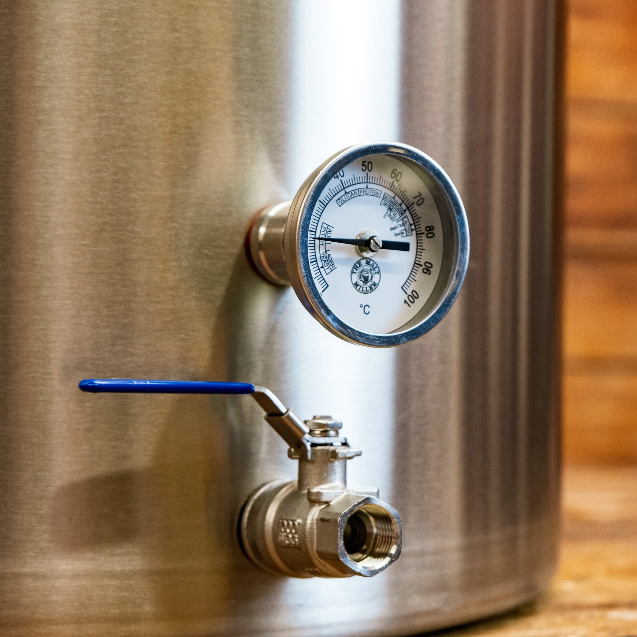 100L Stainless Steel Brew Kettle with 2 TC Ports - The Malt Miller