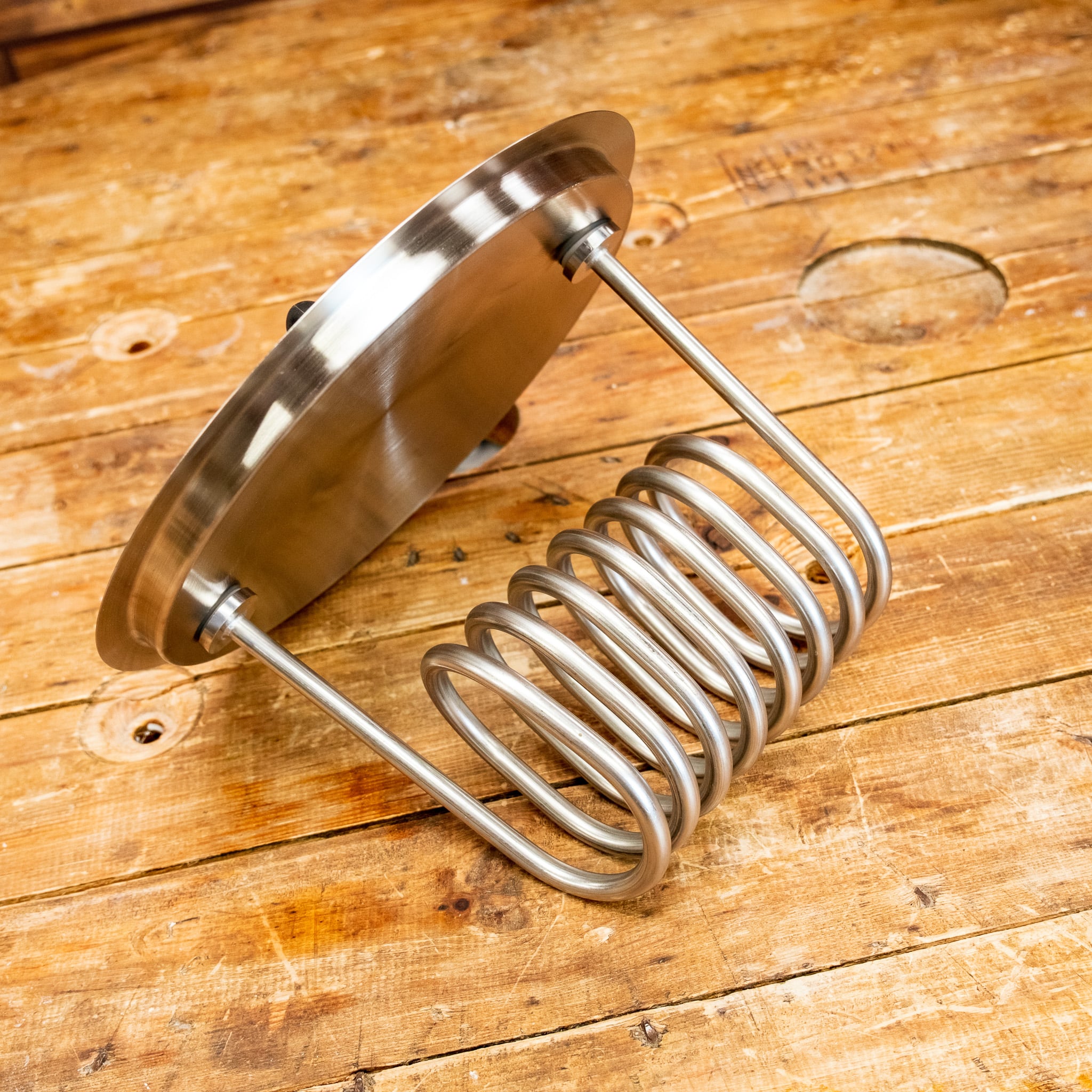 12L Brushed Steel Brew Kettle with HERMS Coil & TC Port