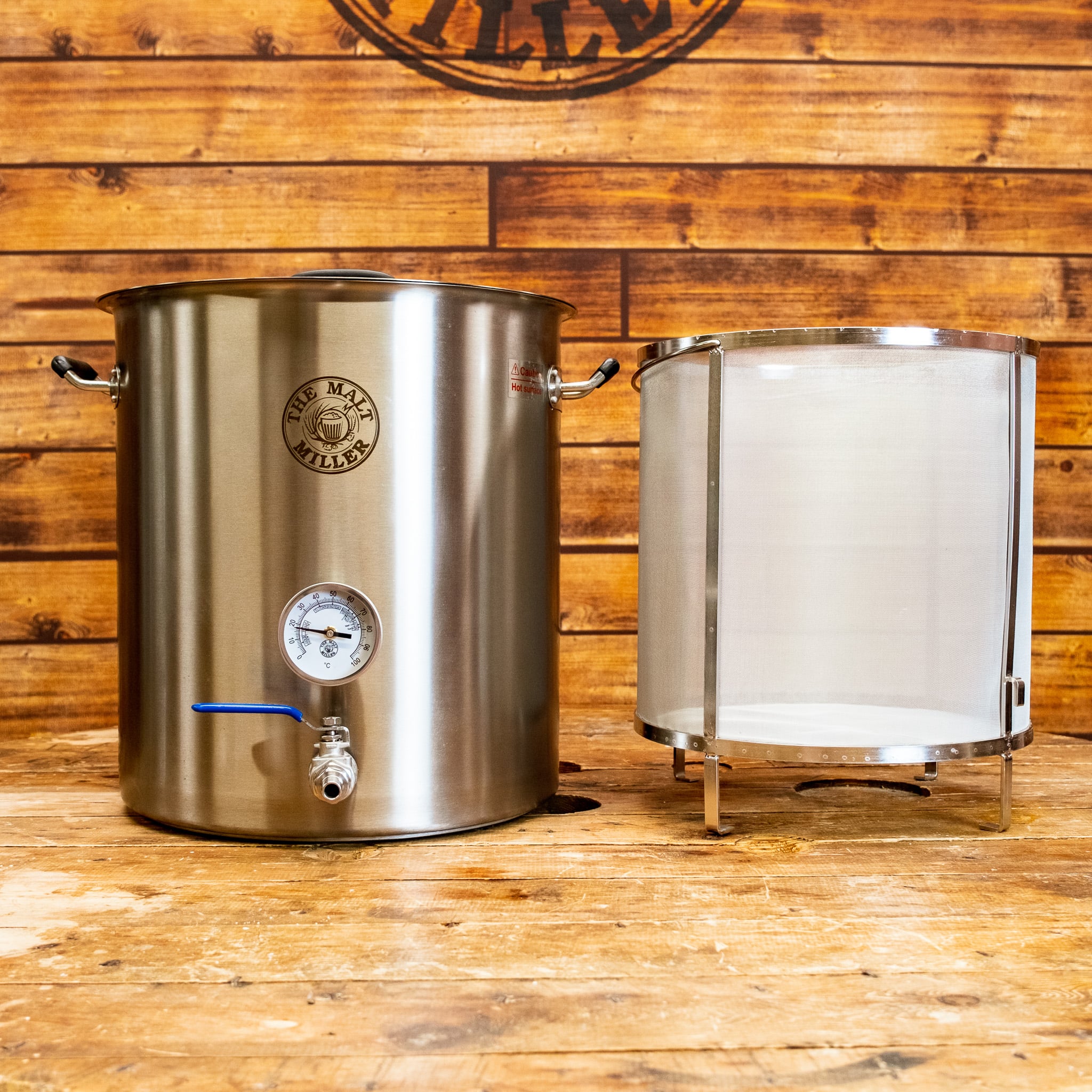Stainless Steel Mesh Basket BIAB 35 Litre - Mash Basket for Brewing