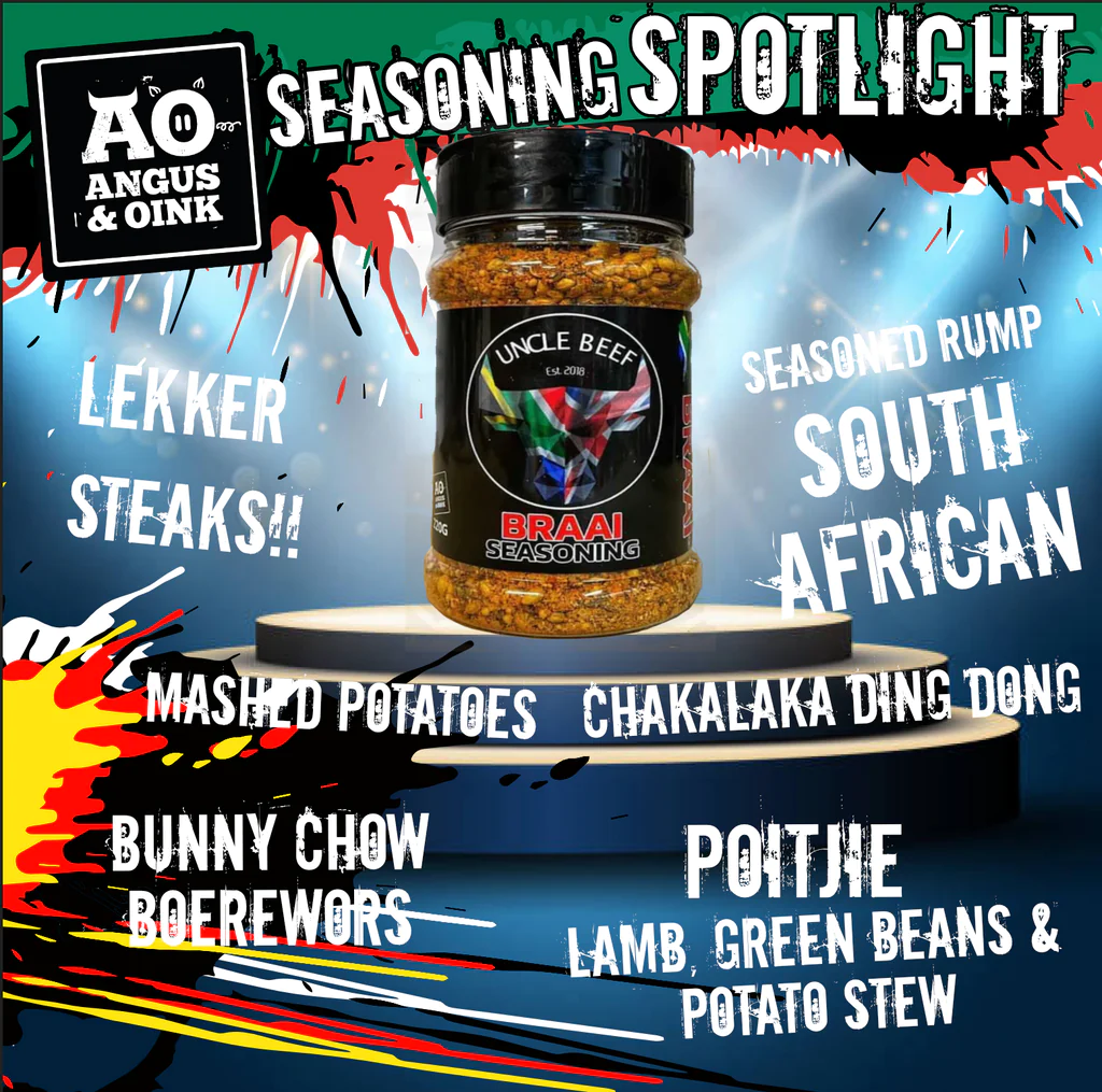 Angus & Oink Uncle Beef Braai Seasoning 200g - The Malt Miller