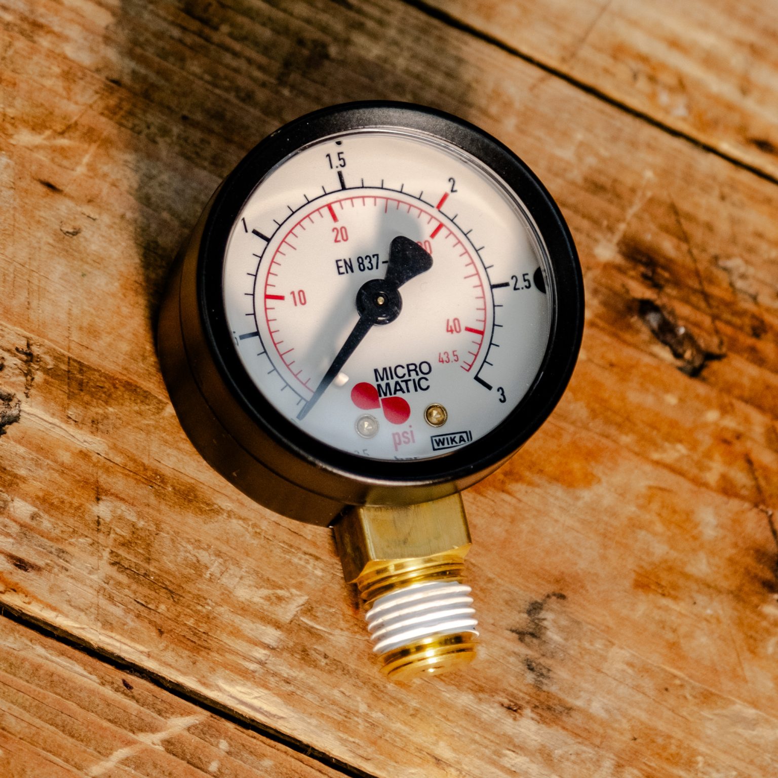 Replacement 0-43 PSI Micro Matic Regulator Gauge - The Malt Miller