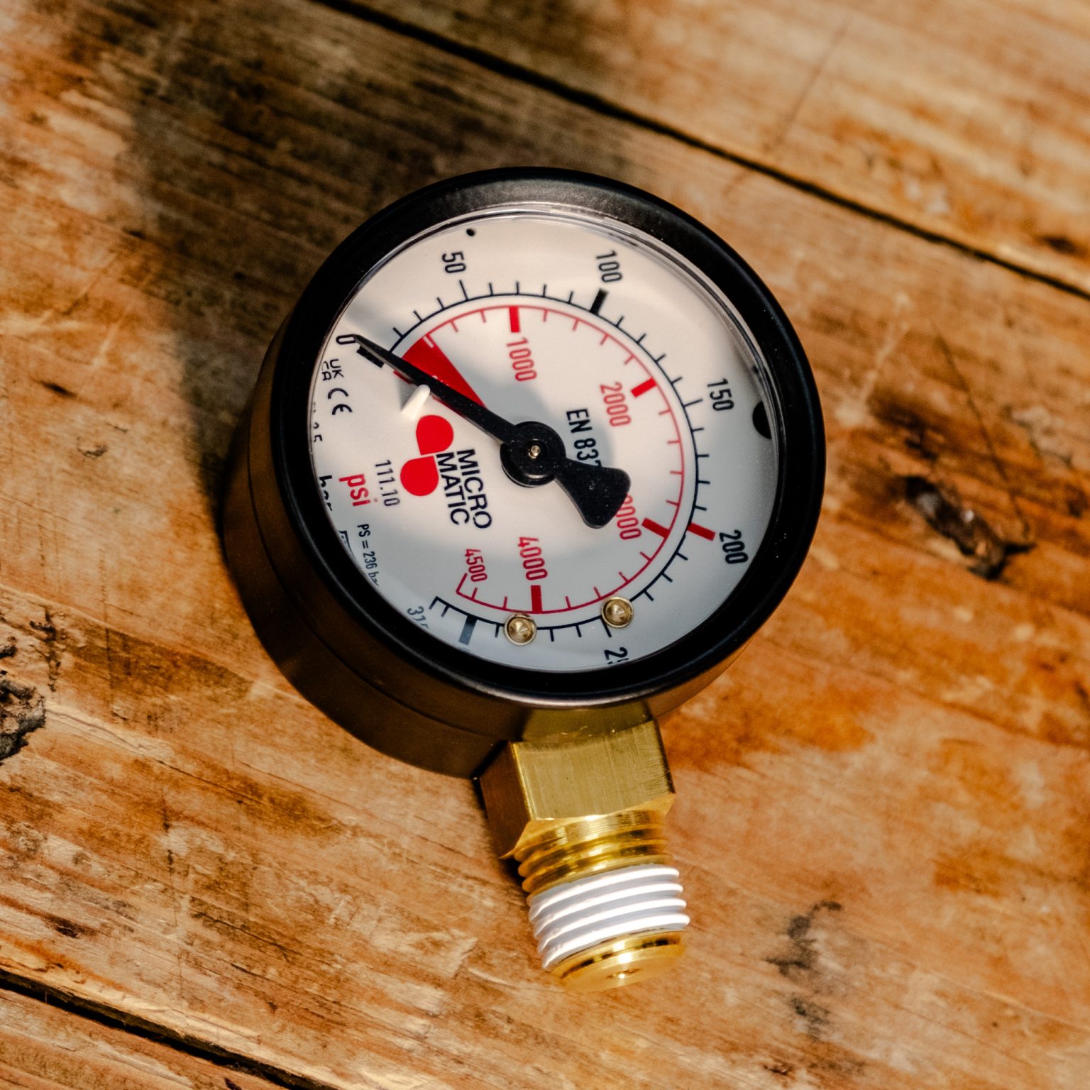 Replacement 0-4500 PSI Micro Matic Regulator Gauge - The Malt Miller