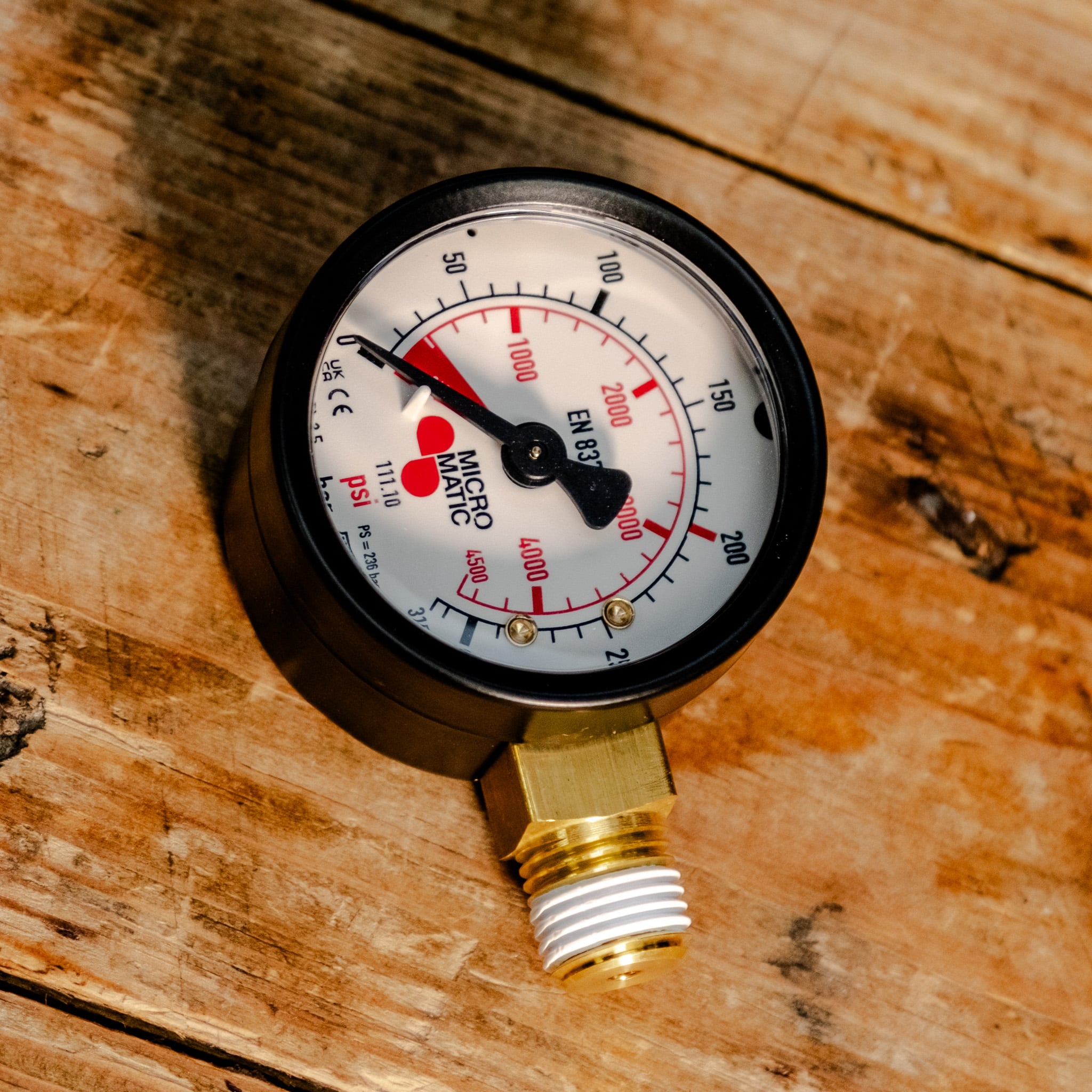 Replacement 0-4500 PSI Micro Matic Regulator Gauge - The Malt Miller