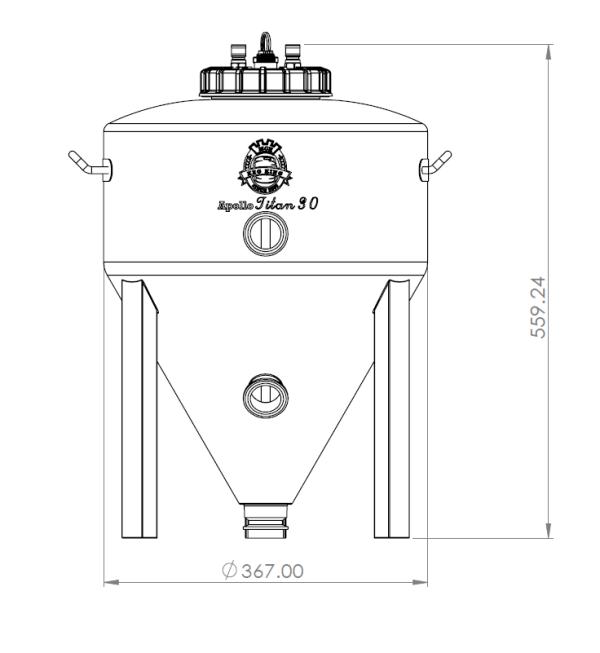 Apollo Titan 30L Stainless Steel Unitank Fermenter - The Malt Miller