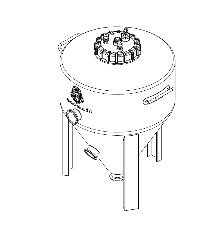 Apollo Titan 30L Stainless Steel Unitank Fermenter - The Malt Miller