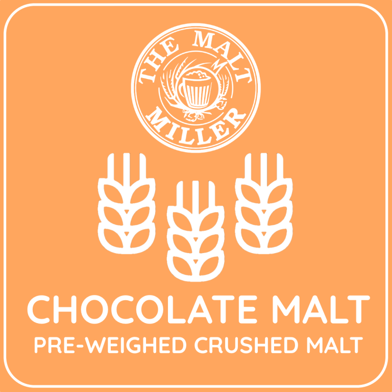 Chocolate Malt - Pre-Weighed & Crushed for Brewing | The Malt Miller