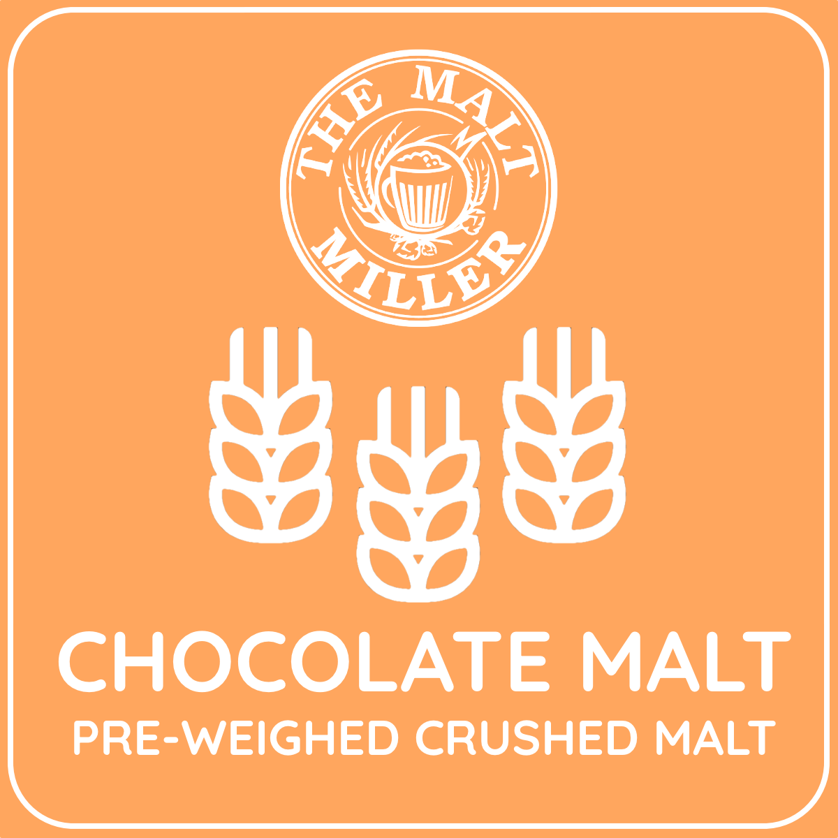 Chocolate Malt - Pre-Weighed & Crushed for Brewing | The Malt Miller