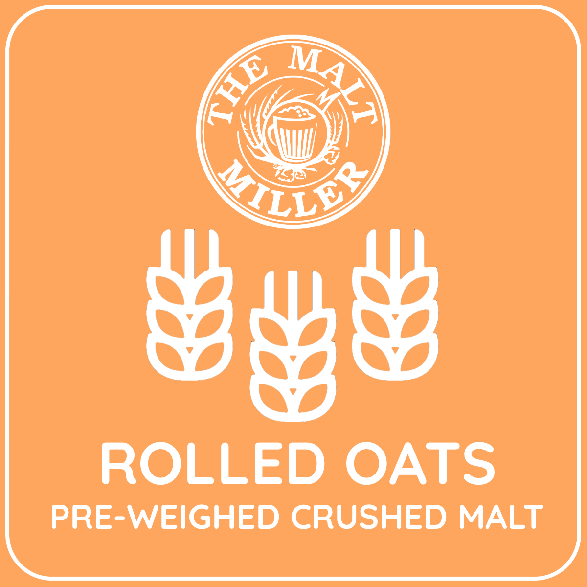 Crushed Oats - Pre-Weighed Rolled Malt for Brewing | The Malt Miller