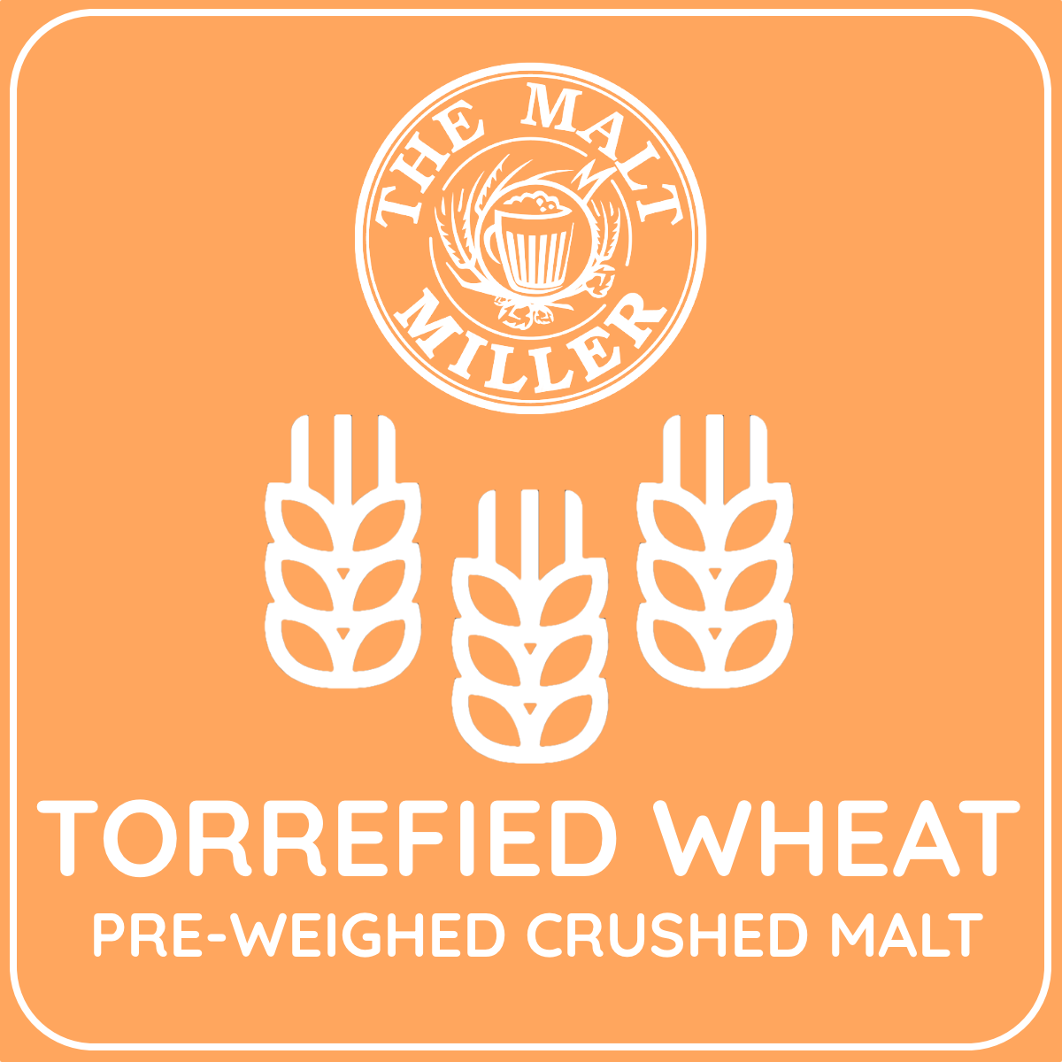 Torrefied Wheat - Pre-Weighed Crushed Malt for Brewing | The Malt Miller