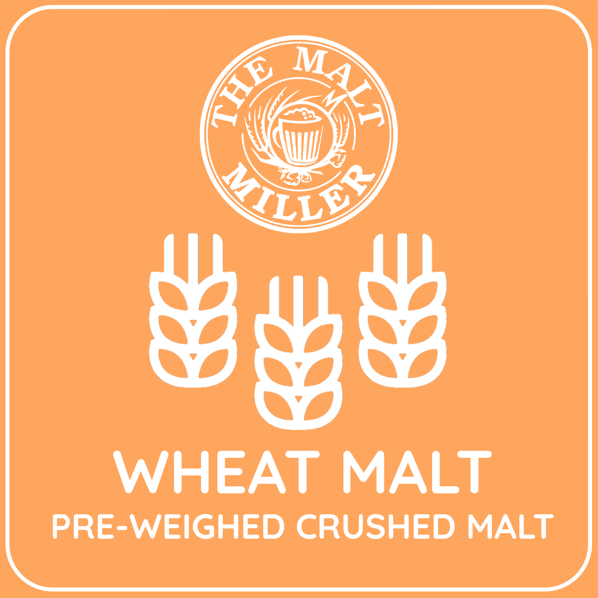 Wheat Malt - Pre-Weighed Crushed Grain for Brewing | The Malt Miller