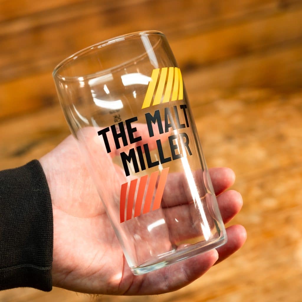 The Malt Miller Beer Glass - Perfect Pint Glass for Home Brewing