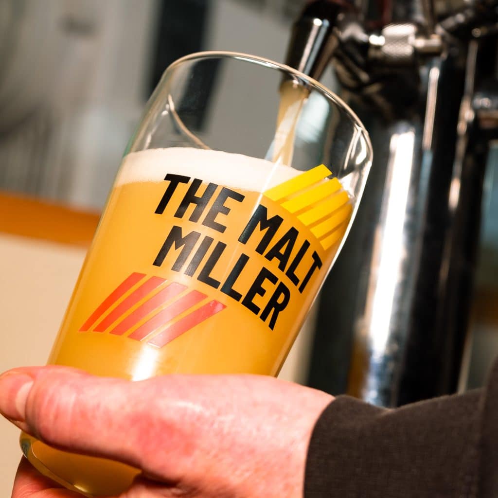 The Malt Miller Beer Glass - Perfect Pint Glass for Home Brewing