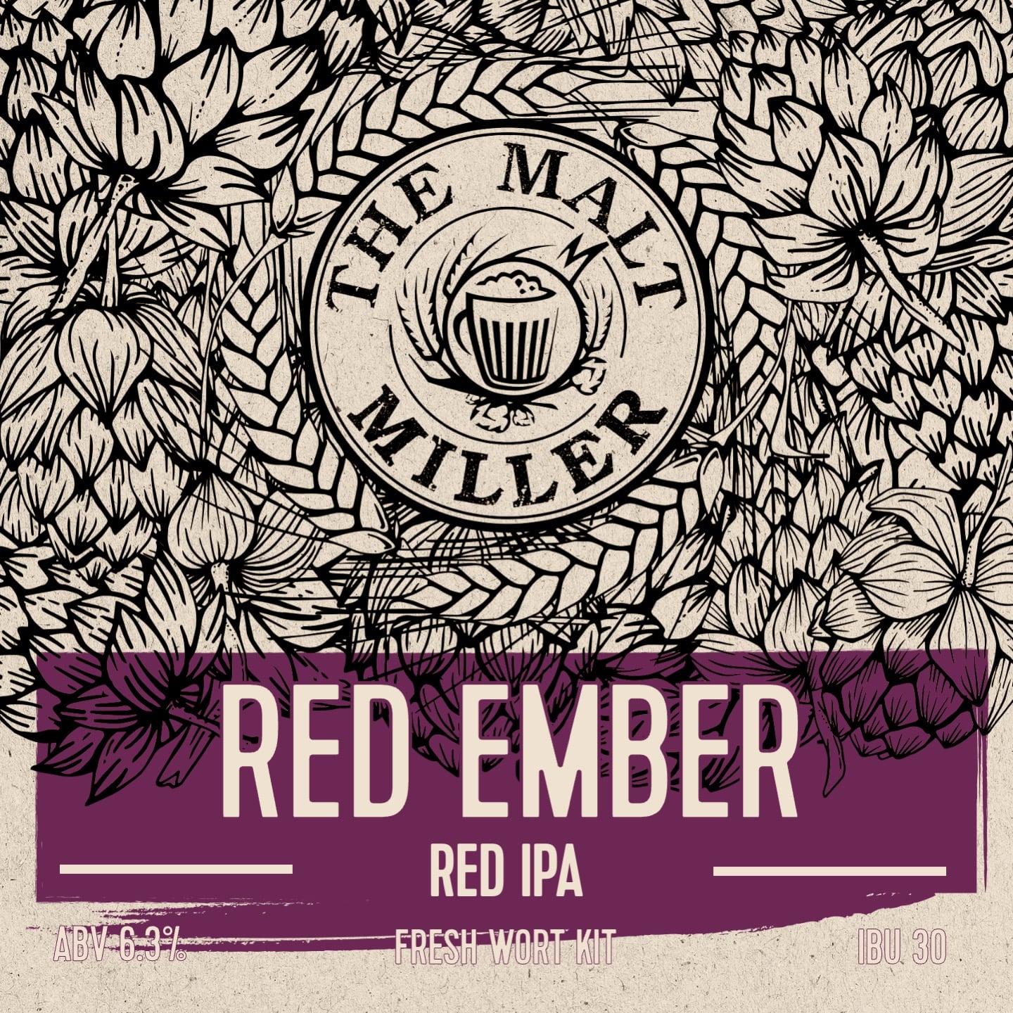 Red Ember – Red IPA – Fresh Wort Kit - The Malt Miller