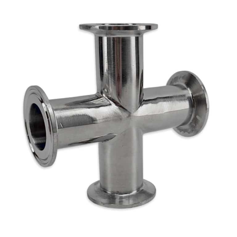 1.5″ TC Equal Cross Piece (Tri‑Clamp Stainless Steel)