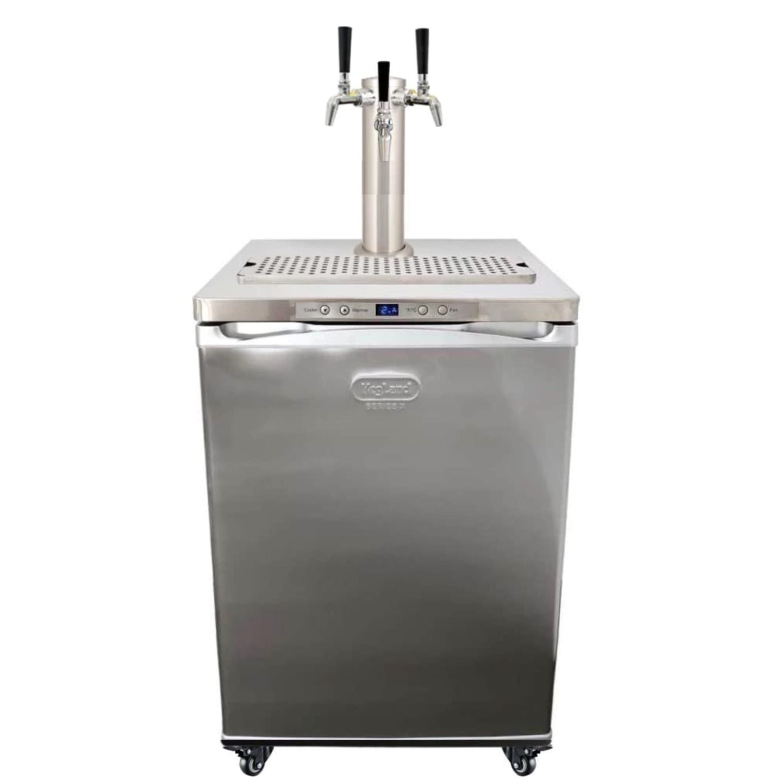 KegLand Series X.1 Full Stainless Steel 3 Tap Kegerator